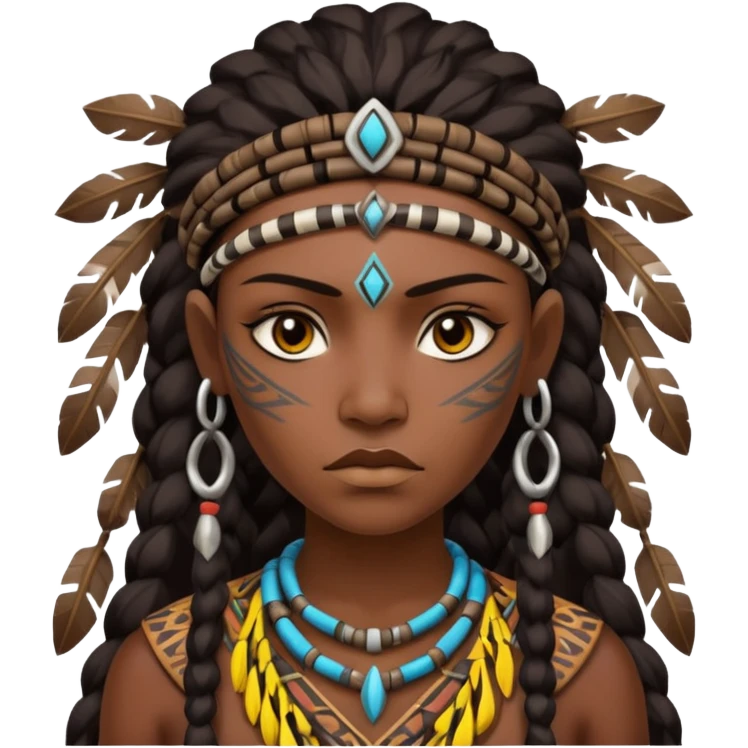 elemental tribal woman emoji | AI Emoji Generator