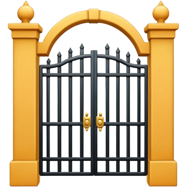 the gate minimalistic emoji | AI Emoji Generator