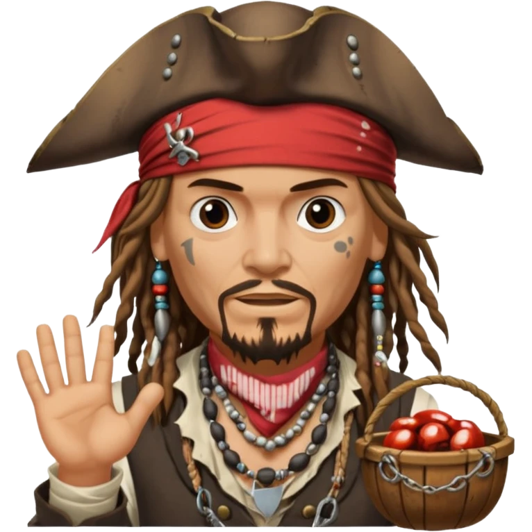 jack sparrow from the film pirates of the caribbean, shooo-ing the ...