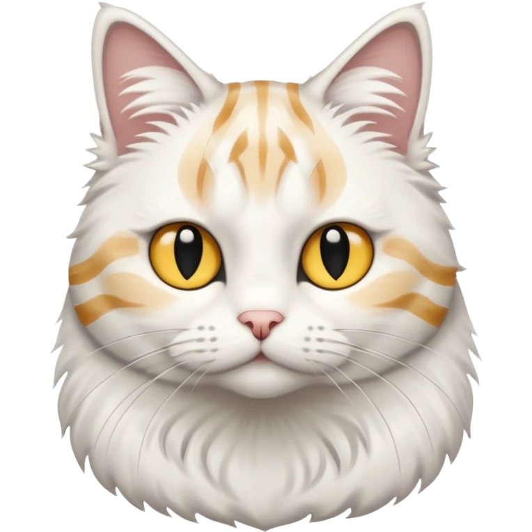White tabby thin cat emoji | AI Emoji Generator