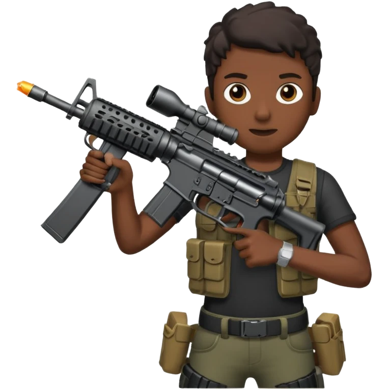 ar 15 with gun spark like its shooting emoji | AI Emoji Generator