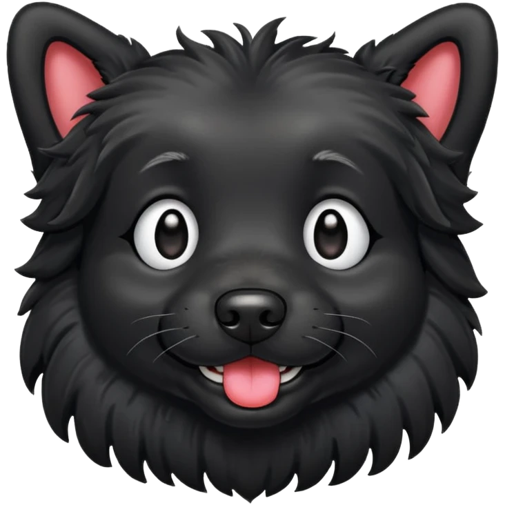 Full black dog full body emoji emoji | AI Emoji Generator