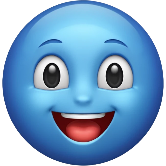 create a blue exited emoji emoji | AI Emoji Generator