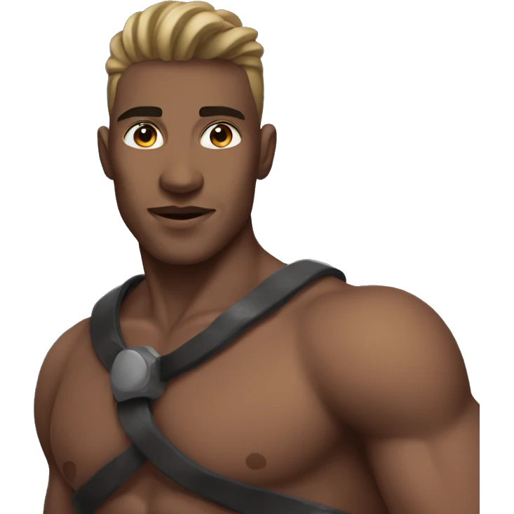 "strong and focused male" emoji | AI Emoji Generator