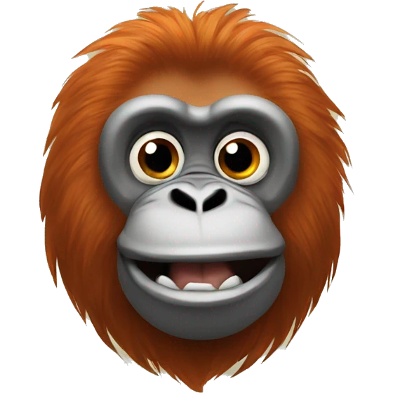 ORANGUTAN FELIZ emoji | AI Emoji Generator