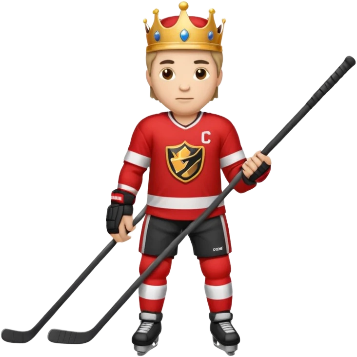 King Hockey player full body emoji | AI Emoji Generator