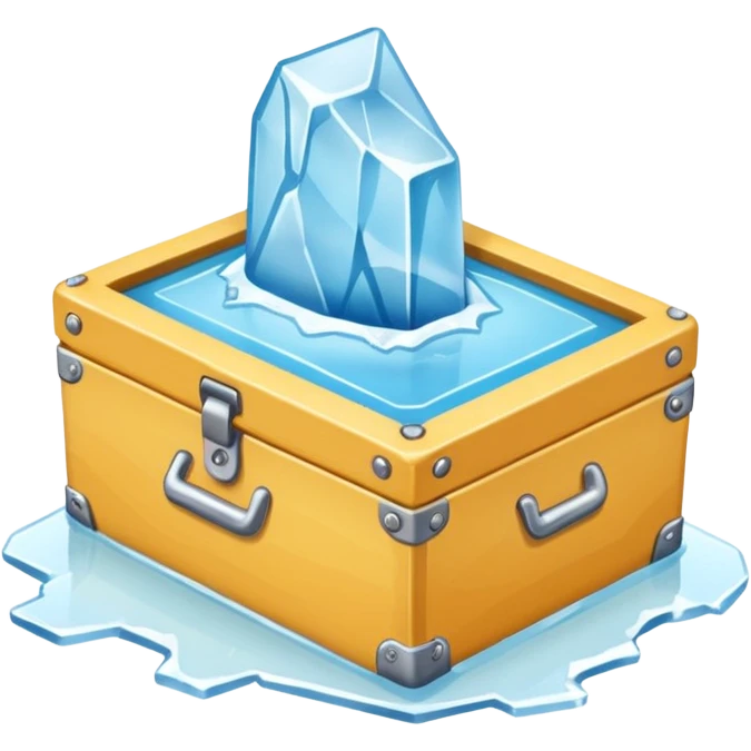 a pin box which break ice emoji | AI Emoji Generator