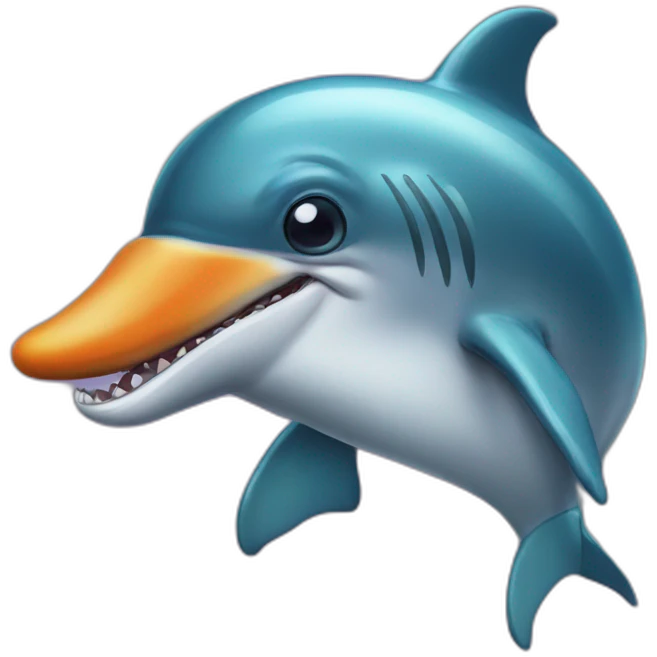 Evil dolphin emoji | AI Emoji Generator
