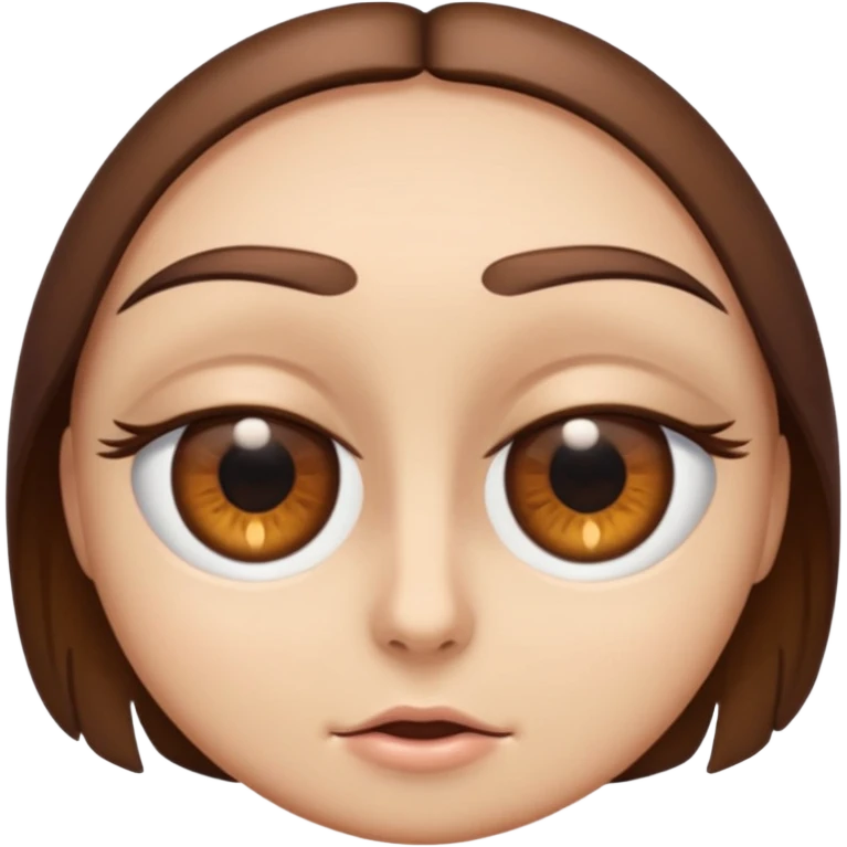 standard eye emoji with eyelid halfway closed, mid-blink emoji | AI ...