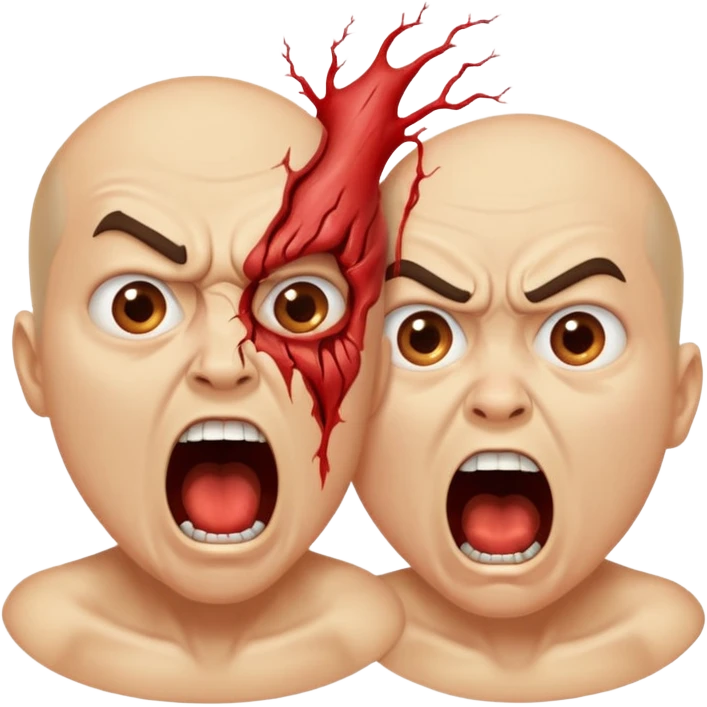 Two people in each others faces angry and yelling emoji | AI Emoji ...
