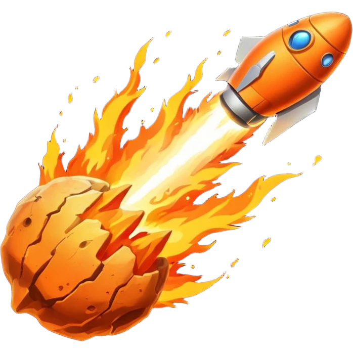 Asteriod emoji make it Falling like a shooting star keep it a ssteriod ...