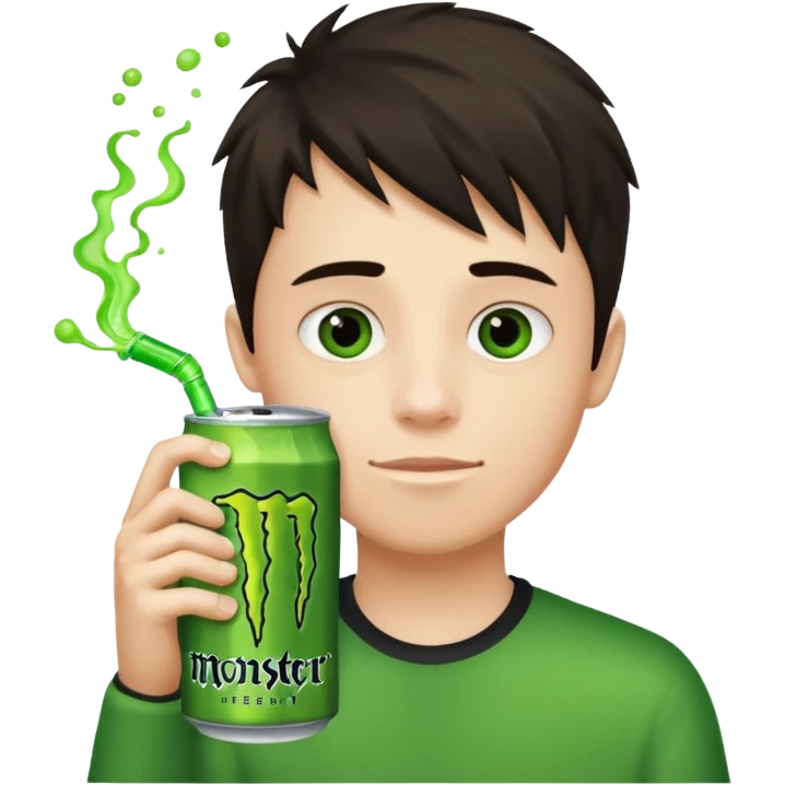 1 boy Monster energy drink emoji | AI Emoji Generator