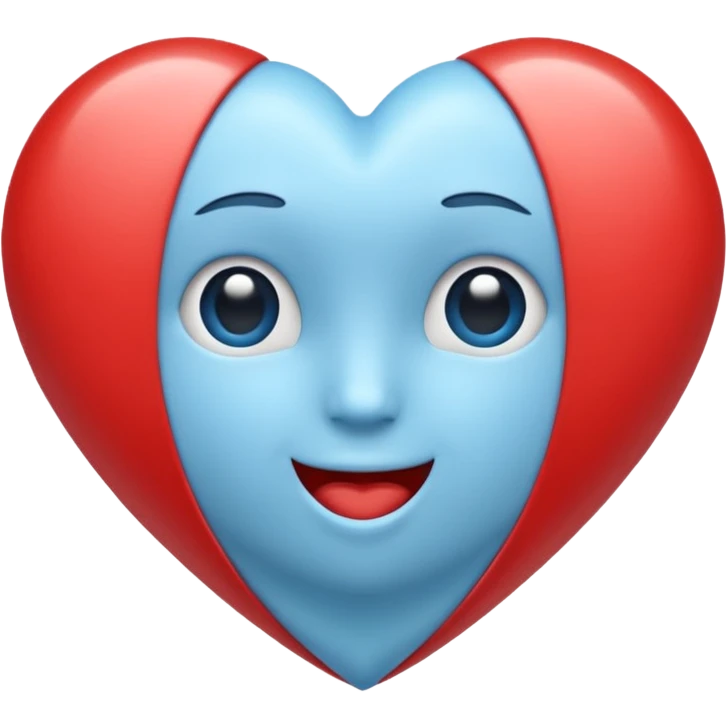 Soft blue love emoji emoji | AI Emoji Generator