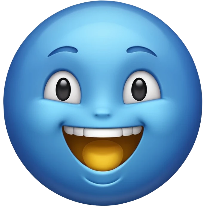 create a blue exited emoji emoji | AI Emoji Generator