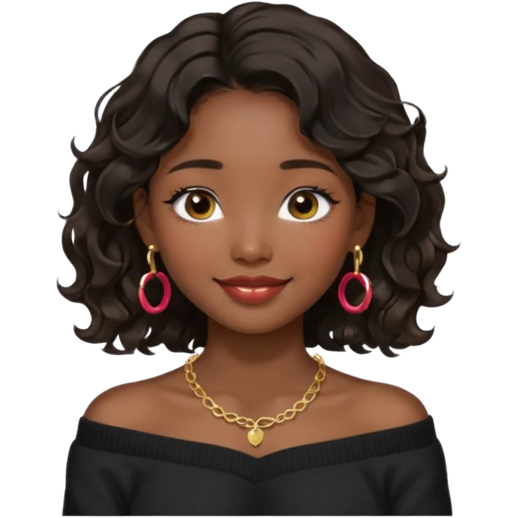 A South Korean girl with dark brown black wavy hair with middle part ...