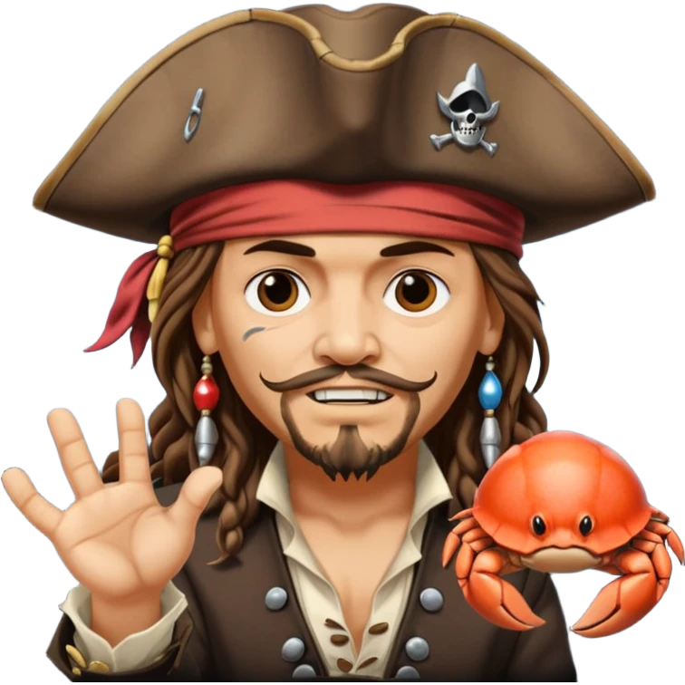 jack sparrow from the film pirates of the caribbean, shooo-ing the ...