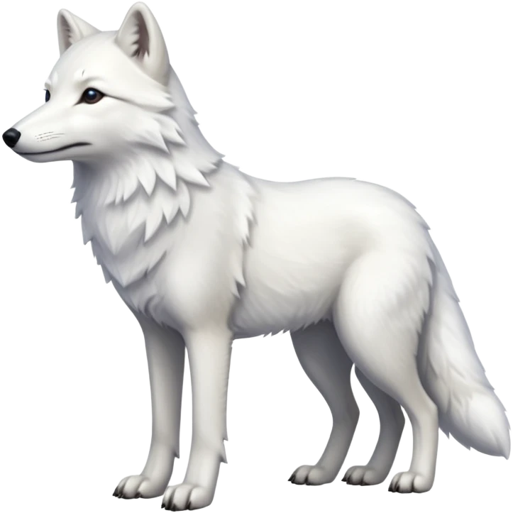 Hyper-realistic furry soft smooth elegant Arctic-wolf-arctic-fox, full ...