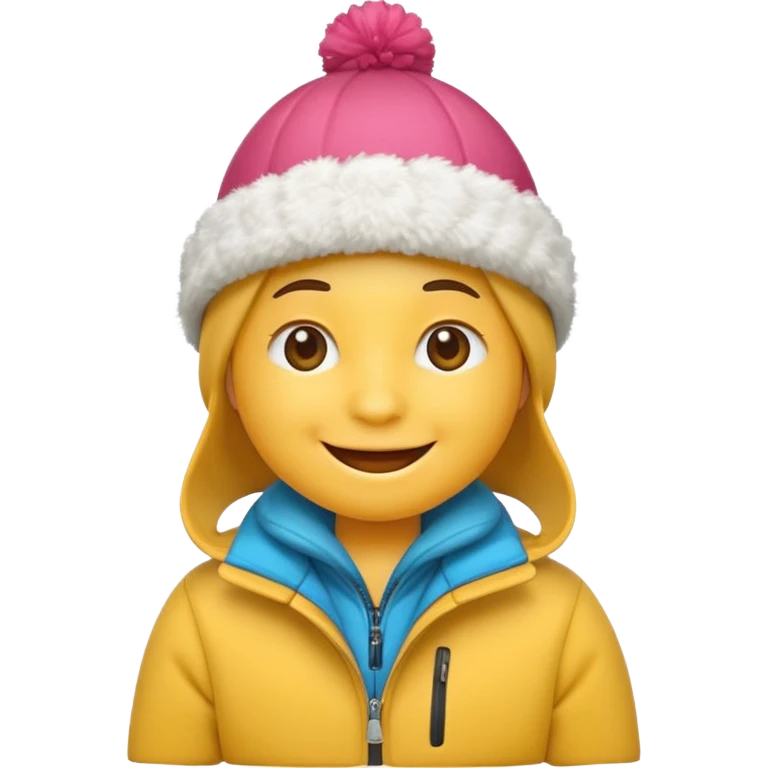 Generic Smile emoji in winter hat and jacket emoji | AI Emoji Generator