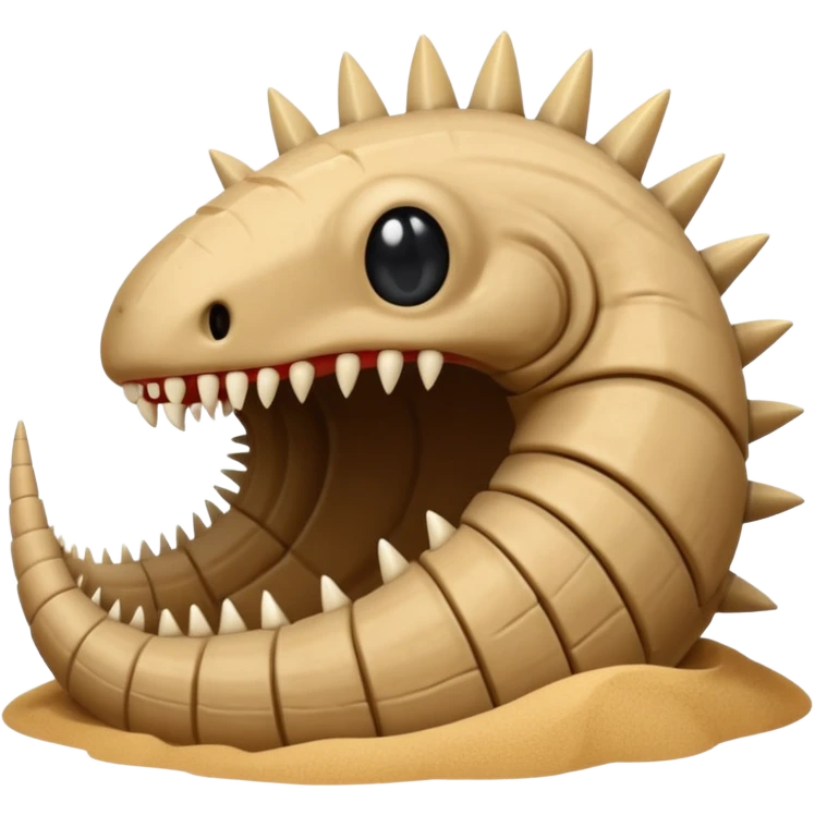 Sand worm from dune make the mouth a hole with long spiky teeth no eyes ...