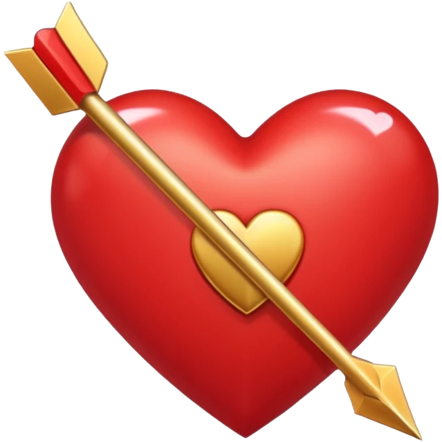 Un corazón con una flecha y una P emoji | AI Emoji Generator