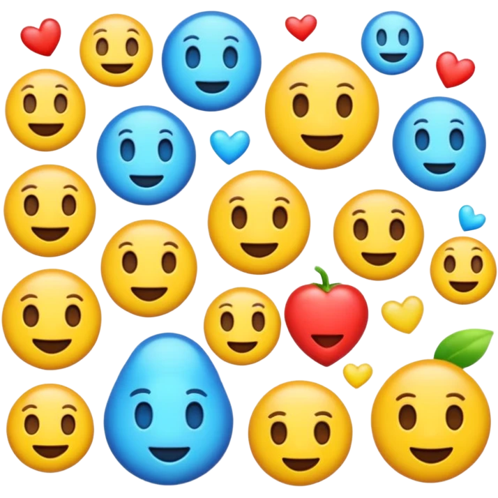 3D glossy emoji sticker, ultra clean cutout, sharp edges, high detail ...