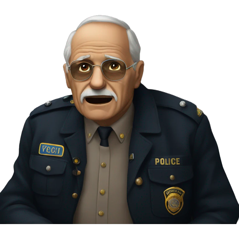 old man police officers meme emoji | AI Emoji Generator