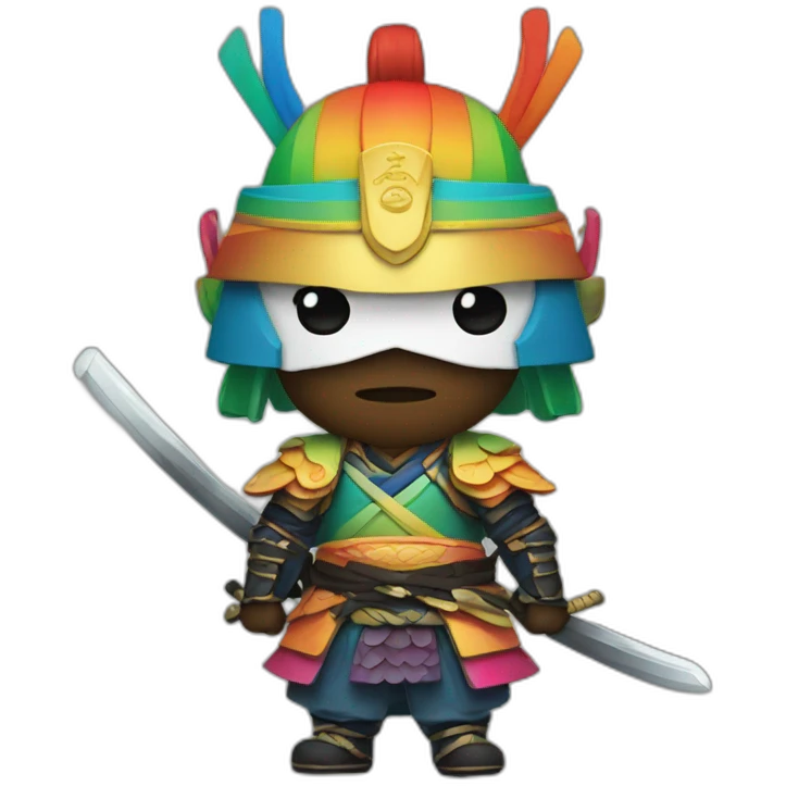 rainbow samurai emoji | AI Emoji Generator