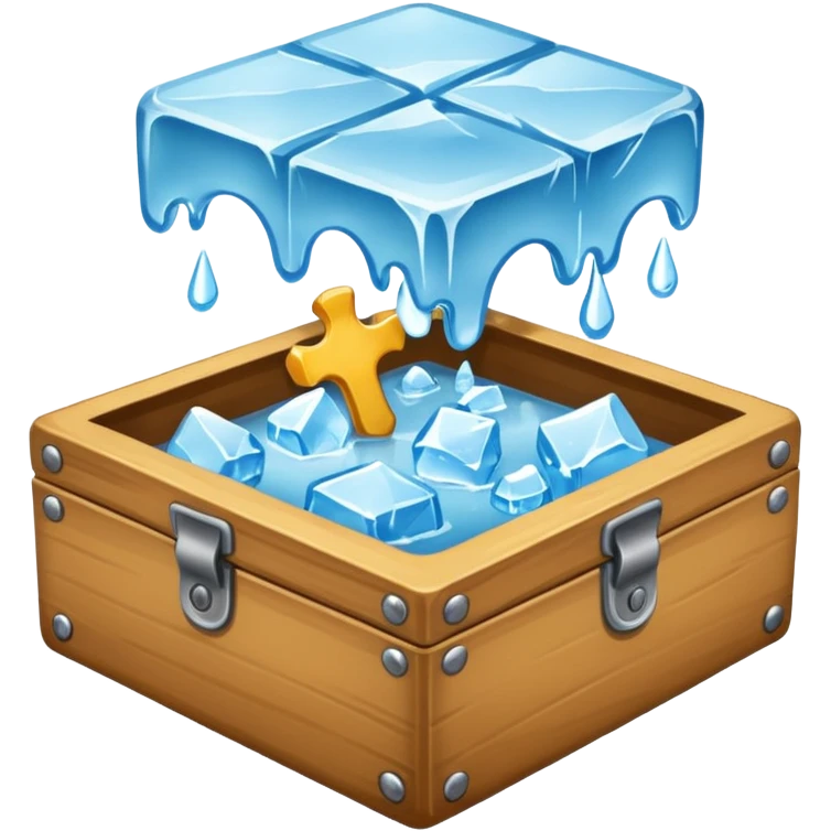 a pin box which break ice emoji | AI Emoji Generator