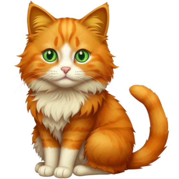 Three legged orange cat emoji | AI Emoji Generator