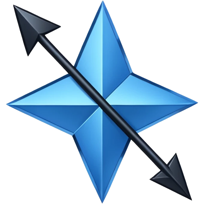 Make a blue star with black right Mark inside emoji | AI Emoji Generator