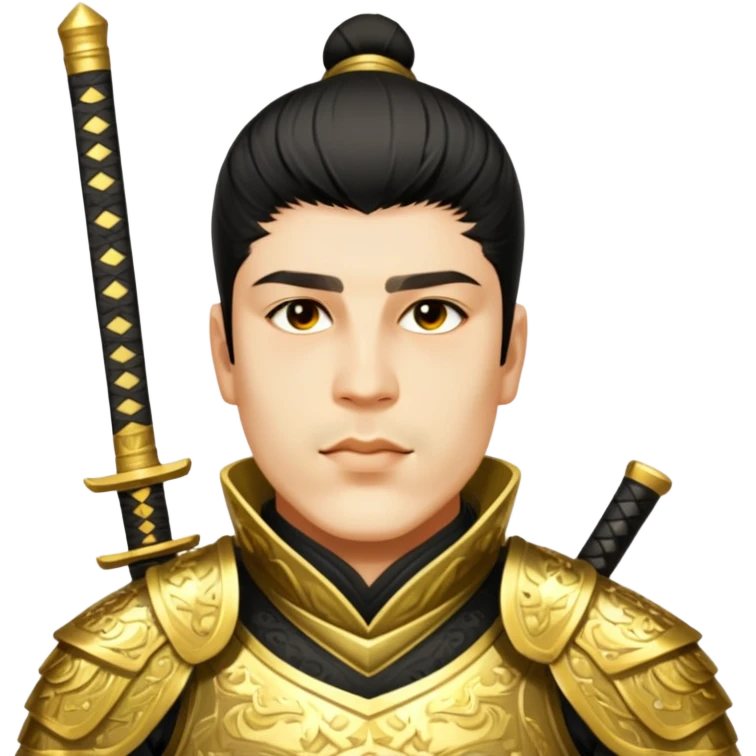 Golden Samurai emoji | AI Emoji Generator