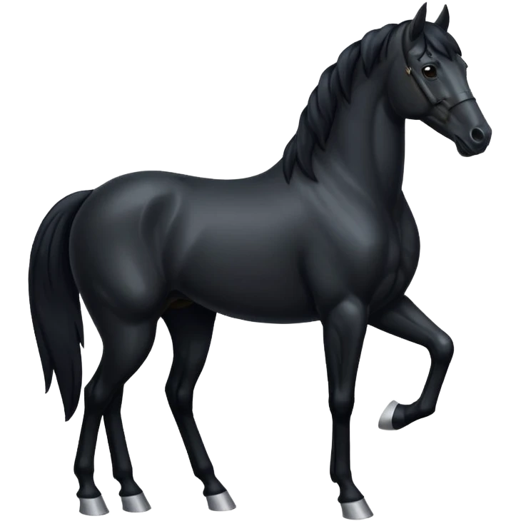 A black horse emoji | AI Emoji Generator