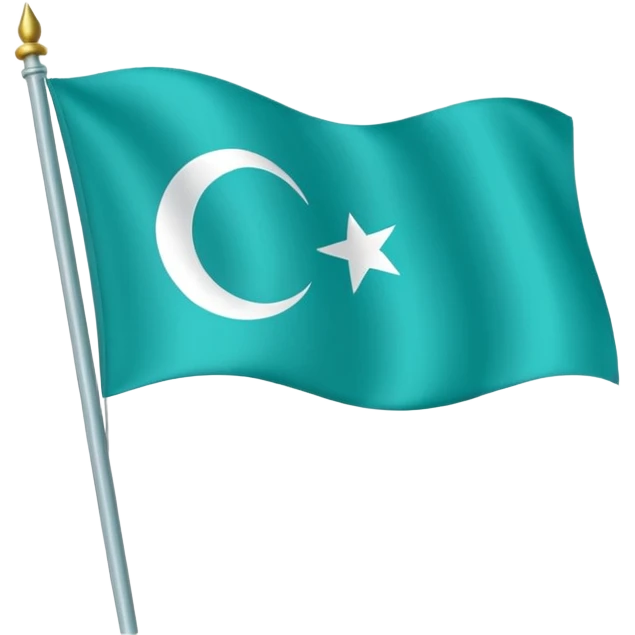 Turkuaz renginde türk bayrağı yapar mısın. Bayrak. I want to flag ...