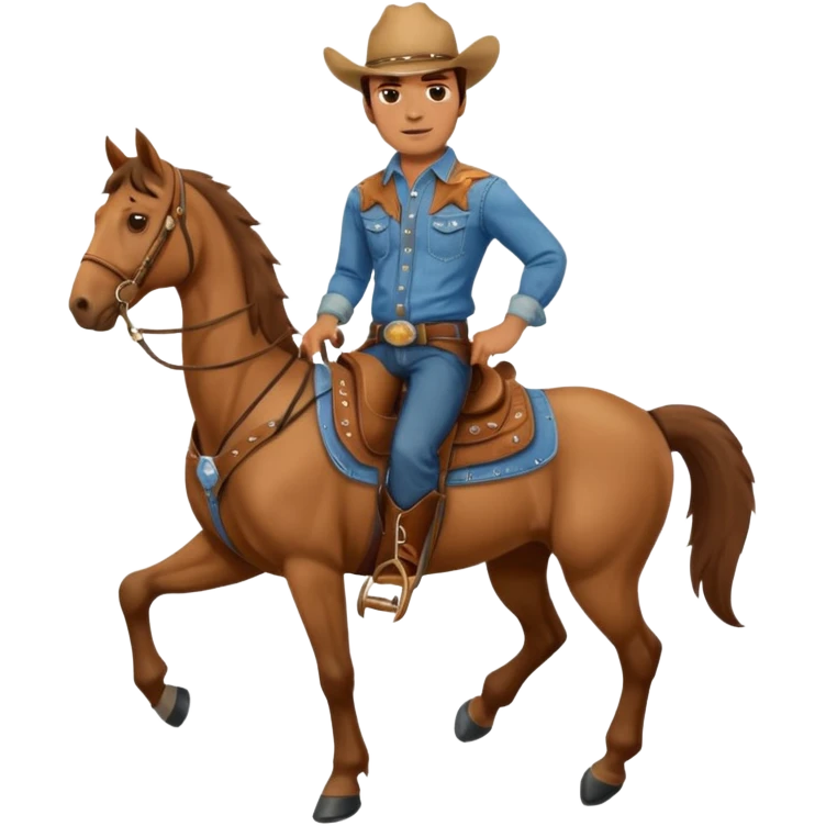covboy on the horse man emoji | AI Emoji Generator
