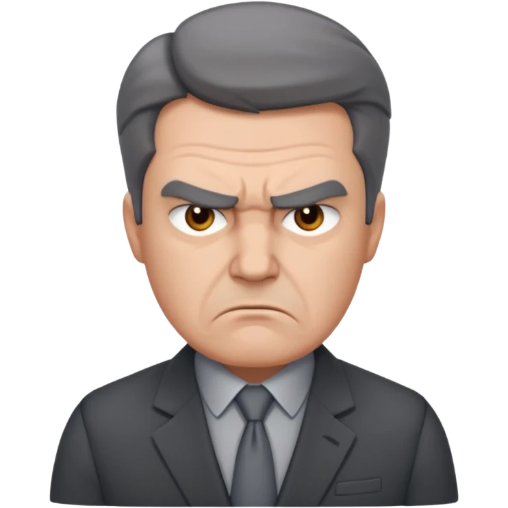 Irritated boss emoji | AI Emoji Generator