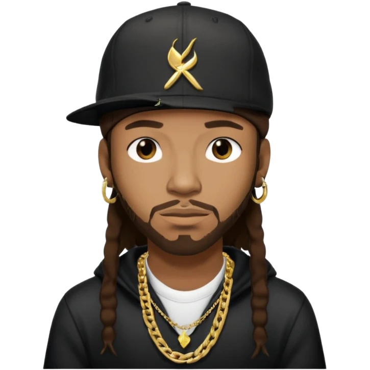 Redman Rapper with dark brown hair emoji | AI Emoji Generator