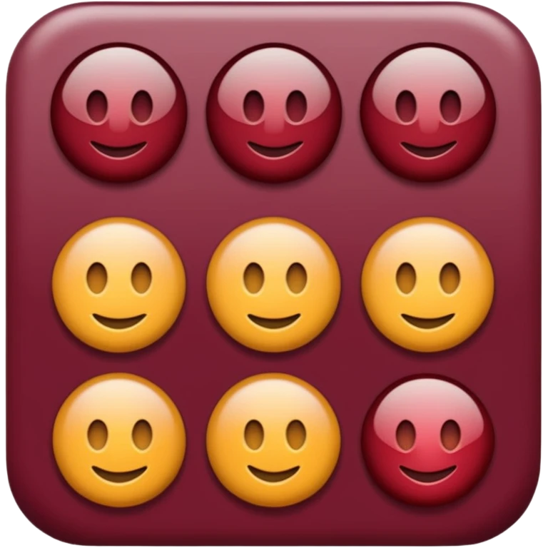 HAZ UNA lista de objetivos en color vino/rojo carmesí emoji | AI Emoji ...