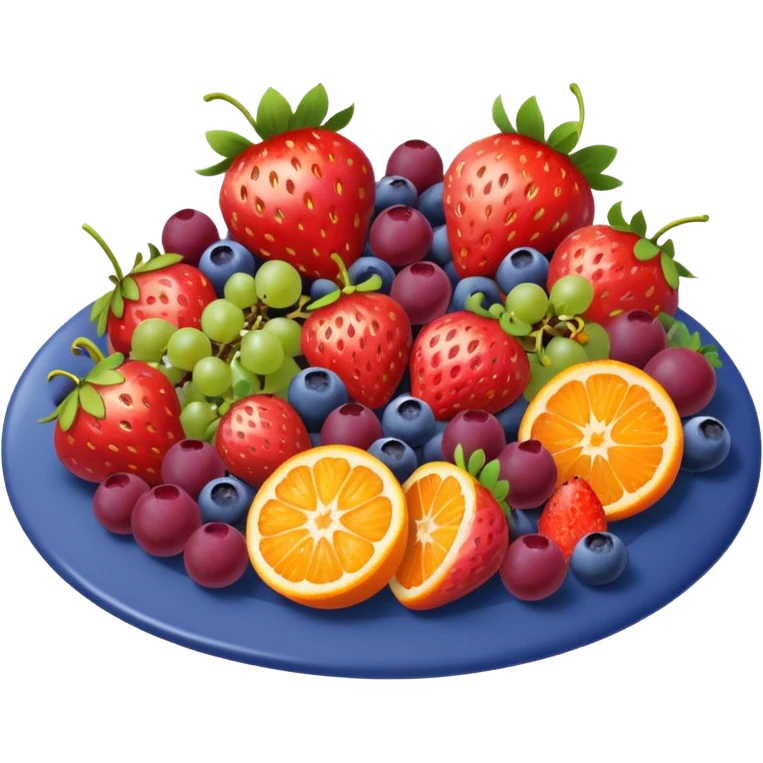 Fruit Plate emoji | AI Emoji Generator