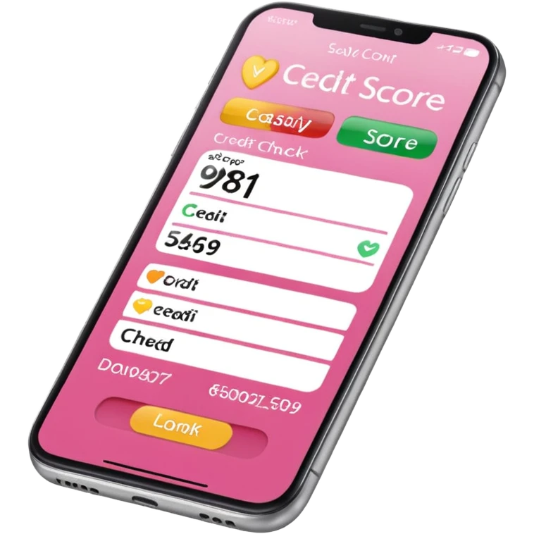 pink credit score check emoji | AI Emoji Generator