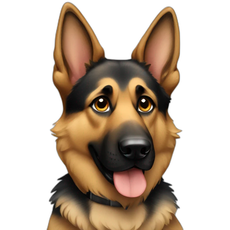 German shepherd emoji | AI Emoji Generator