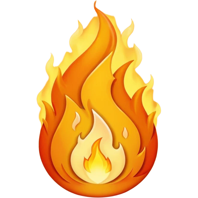 mirco steps of fire emoji | AI Emoji Generator
