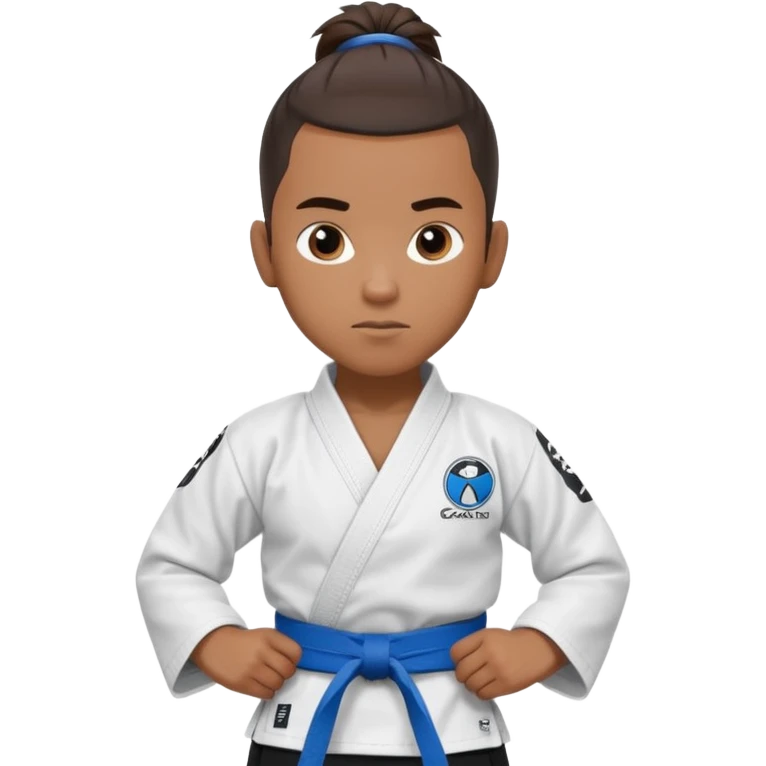 black karate instructor with ponytail and a low taper haircut, and a ...