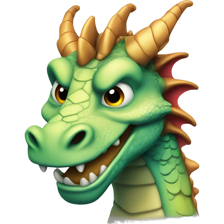 Smirking dragon emoji | AI Emoji Generator