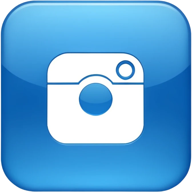 Instagram blue thick meta symbol emoji | AI Emoji Generator