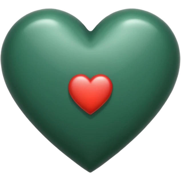 Quiero un corazón color verde pino emoji | AI Emoji Generator