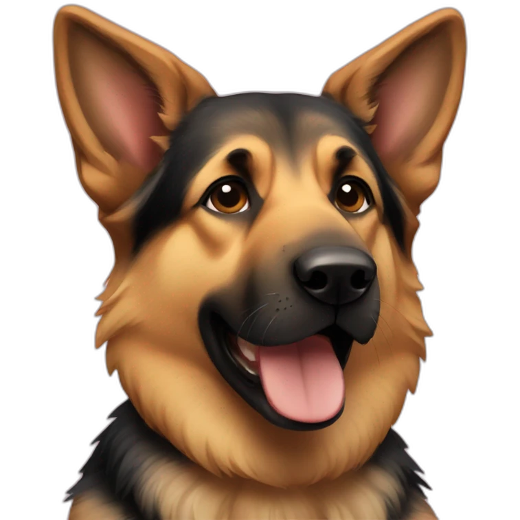 German shepherd emoji | AI Emoji Generator