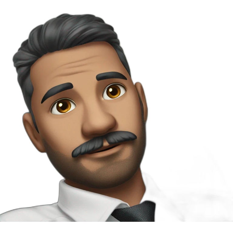 solo portrait, mature male emoji | AI Emoji Generator