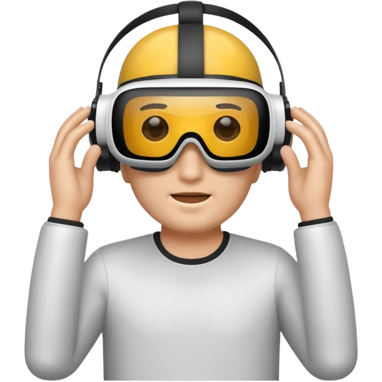 VR wearing man emoji | AI Emoji Generator
