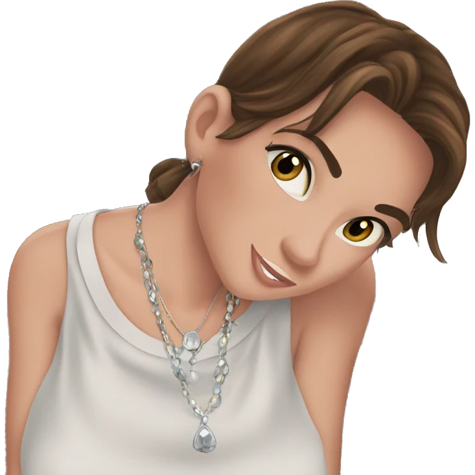 brown haired girl in shadow emoji | AI Emoji Generator