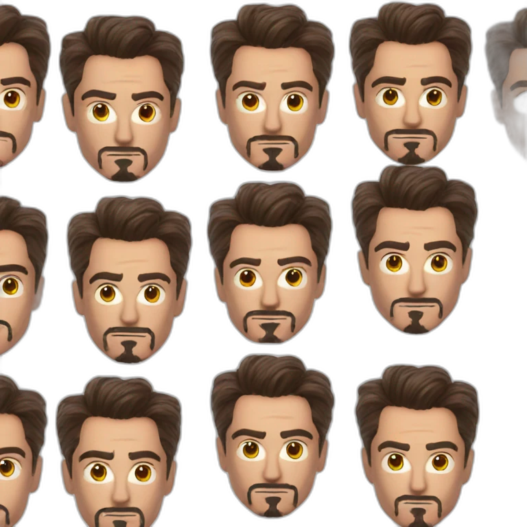 Tony Stark emoji | AI Emoji Generator